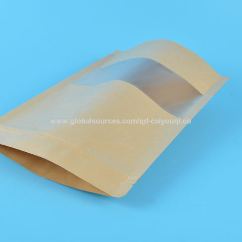 Buy Wholesale China Custom Laminated Karft Stand Up Bags For Snack With ...