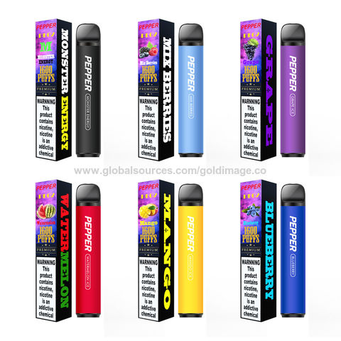 Pepper Very Rich Vapor Real 1600 Puffs Disposable Vape, electronic ...