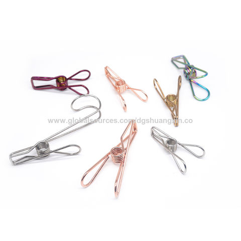Buy Wholesale China Rose Gold Stainless Steel Infinity Clothes Pegs ...