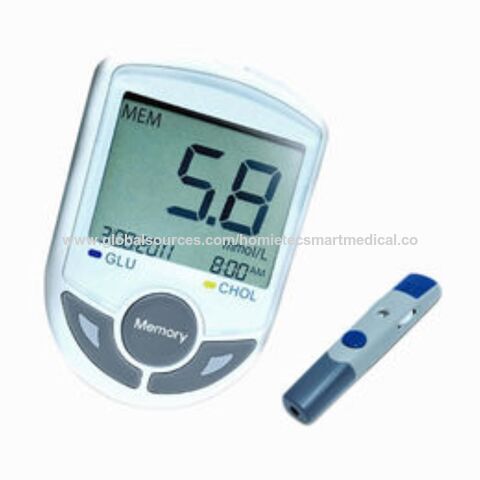 Buy Wholesale China 2-in-1 Smart Blood Glucose & Cholesterol Meter Ce ...