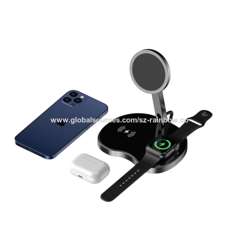 Buy Wholesale China 3 In 1 Multifunction Foldable Magsafe Wireless For ...