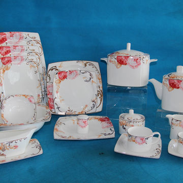 Buy Wholesale China Fine Bone China Dinner Set,elegant Design,luxury ...