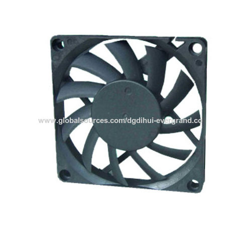 Computer fan, ED7010S(B)12H, small, mini, 5V brushless, 70x70x10mm, 12V ...