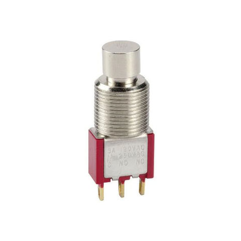 Miniature push button switch with metal actuator on off onn, miniature ...