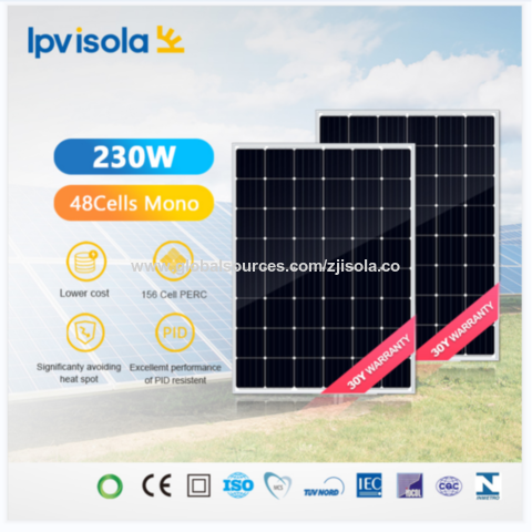 Solar panel-Isola 230W monocrystalline solar panels 220W/230W/240W/250W ...