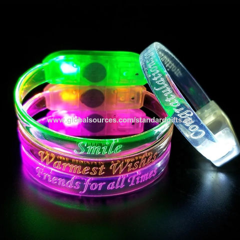 Buy Wholesale China Color Change Sound Activatedwristband Flashing ...