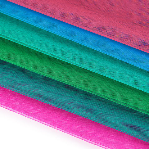 Buy Wholesale China Net Fabric Colorful Mesh Fabric 100% Polyester ...