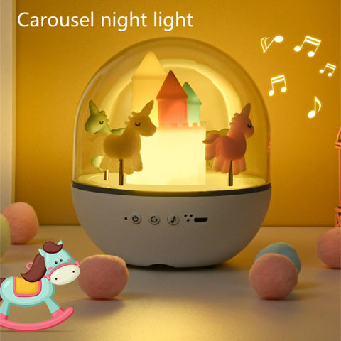 Buy Wholesale China Silicone Music Box Night Light Carousel Music Box ...