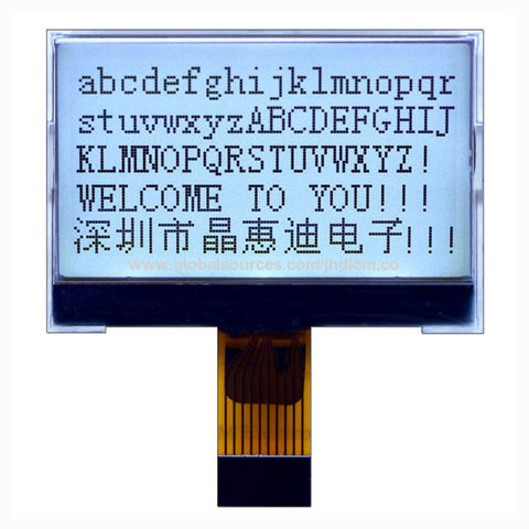 2.0 Inch Graphic LCD display 128*64 COG FSTN LCD screen module JHD12864 ...