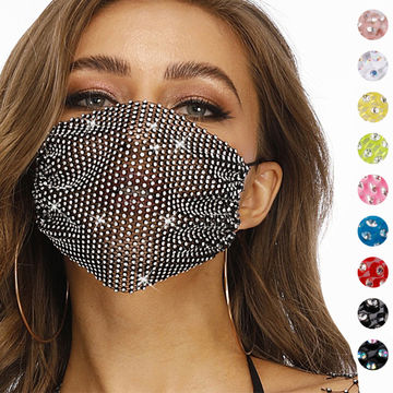 Buy Wholesale China Diamond Fashion Mask, Personal Grenadine Lace Face ...