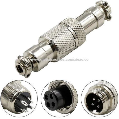 Buy Wholesale China Gx12 4 Pin Male And Female Circular Connector ...