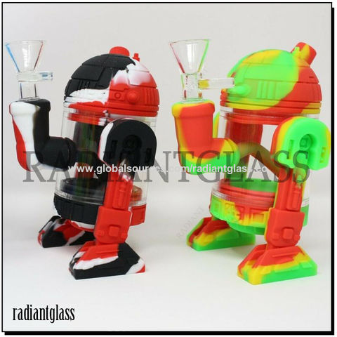 Buy Wholesale China Silicone Bong Pipe Smoking Robot Shape Novel ...