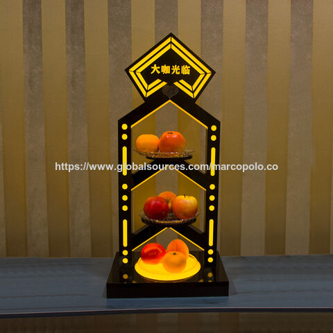 Buy Wholesale China Rechargeable Bar Ktv Multi-layer Led Fruit Snack ...
