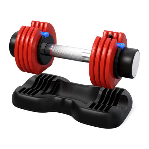 Adjustable Smart Dumbbells from 5lb to 25lb Home Bodybuilding Fitness ...