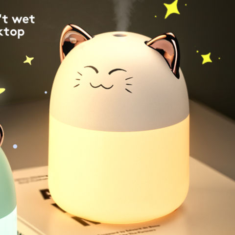Buy Wholesale China New Design 250ml Cute Cat Car Air Humidifier Smart ...