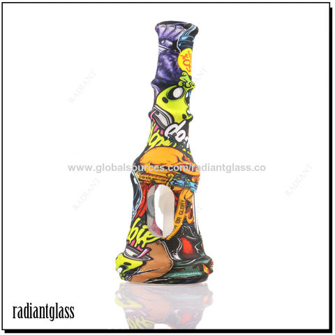 Buy Wholesale China Bong Pipe Silicone Water Smoking Colorful Printed ...