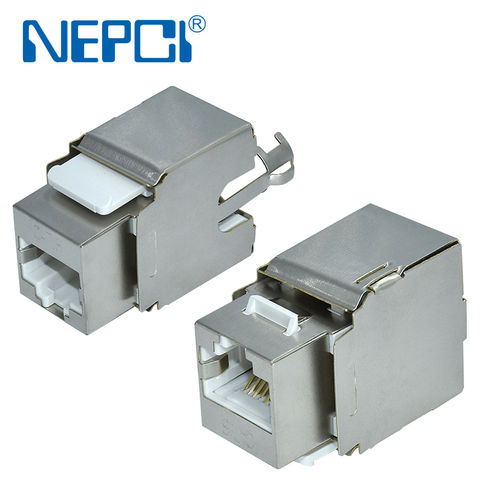 Buy Wholesale China Nepci Cat6a Stp Keystone Jack Module Xjy-ne-77-cat5e 180 Degree Rj45 ...