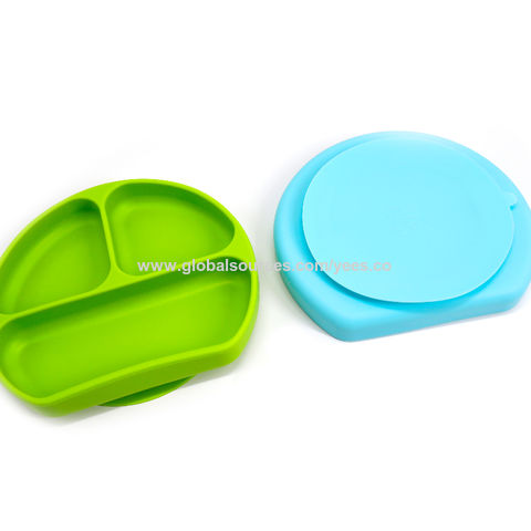 Buy Wholesale China Food Grade Silicone Dinner Plate With Suction ...