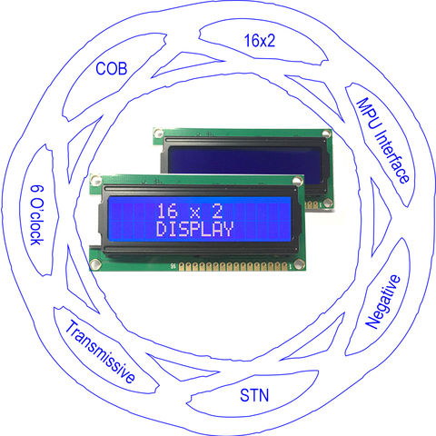 Buy Wholesale China Display 16x2 Lcd, 1602 Lcd Panel Review, 2x16 Lcd ...