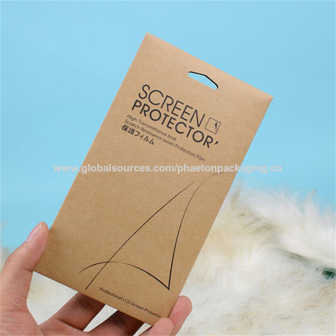 Buy Wholesale China Custom Retail Kraft Paper Box For Mobile Tempered ...