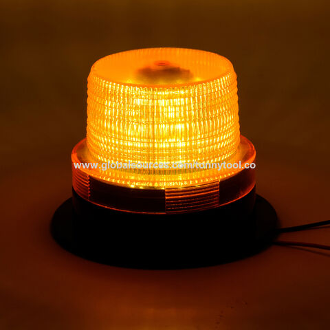 Dc12v-110v Amber Emergency Strobe Beacon Light,led Warning Light For ...