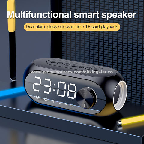 Buy Wholesale China Wireless Clock Speaker Bluetooth Led Digital Display Sleep Timer Alarm Clock ...