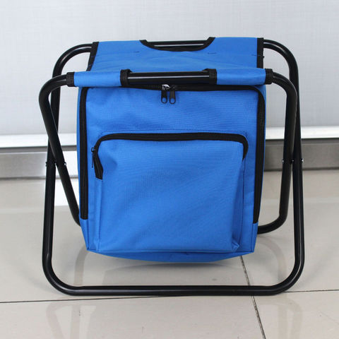 Buy Wholesale China Folding Stool With Ice Bag Metal Portable ...