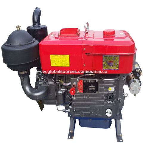 R185 Diesel Engine Single Cylinder Water Cooled, water-cooled diesel ...