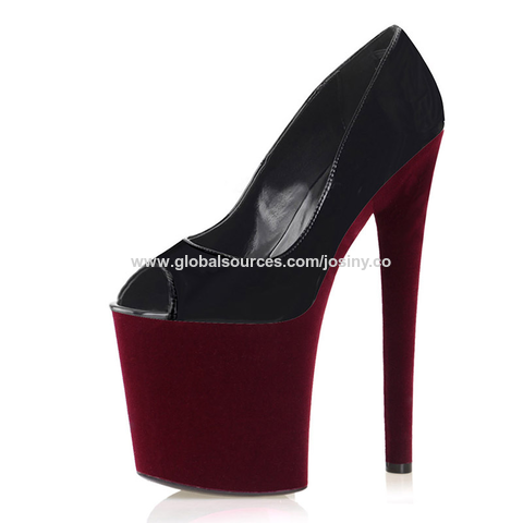 Buy Wholesale China Josiny Women Slim Heel High Tapered Heel Peep-toe ...