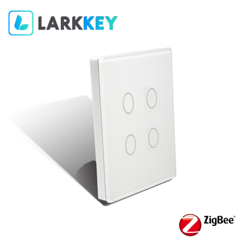Larkkey Tuya Smartlife 4 gang Glass Panel Smart Touch Zigbee Remote ...