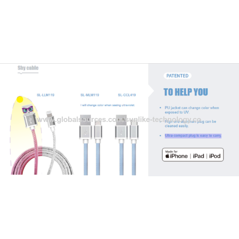 Buy Wholesale China Shy Cable, Aluminum Plug And Pu Jacket, Usb 2.0, A ...