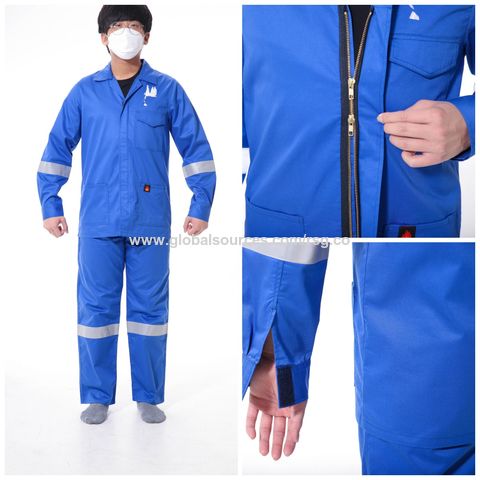Buy Wholesale China Light Blue 100%cotton Fire Proofing Protective ...