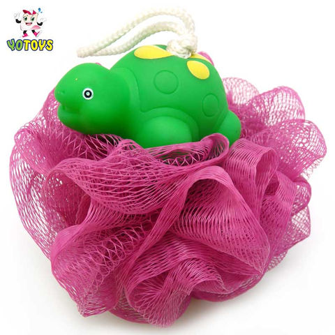 Buy Wholesale China China Supplier Puff Bath Ball With Small Vinyl ...