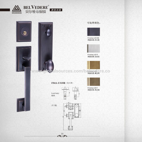 Buy Wholesale China Classical Entry Gate Lock Handle Lockset For Entry ...