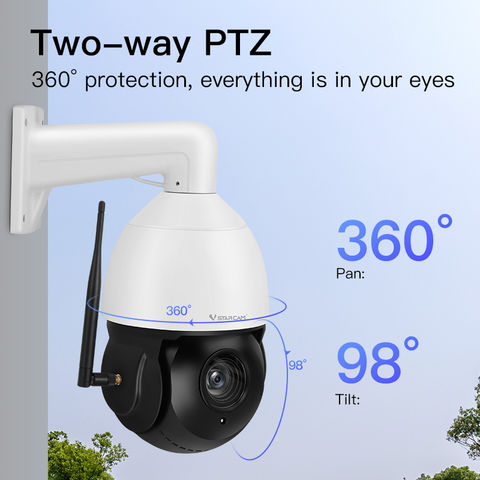 5M 30x optical zoom wireless security PTZ IP camera human detection ...