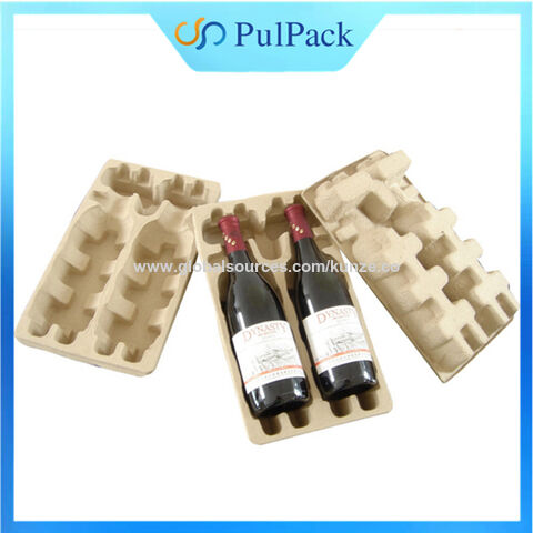 Buy Wholesale China Biodegradable Red Wine Trays Wine Boxes Natural ...
