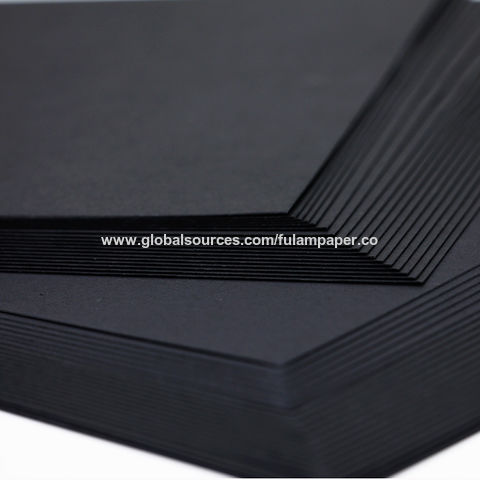 Buy Wholesale China A4 Black Paper 110g Raw Black Parchment Core Paper ...