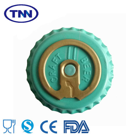 Buy Wholesale China Easy Pull Crown Cap Ringtab Metal Push Beer ...
