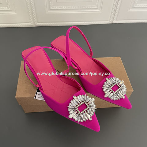 Josiny Women Slip-on Style Ankle Shoesr Mid Heel shoes Cusp Toe ...