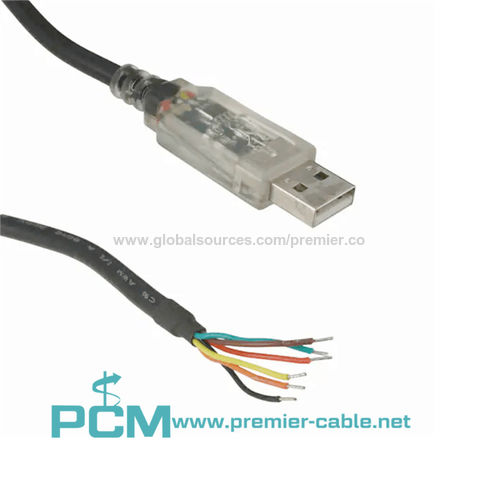 USB to TTL cable w/ Embd Electronics, LEDs, Specifd Logic Levels, Wire ...
