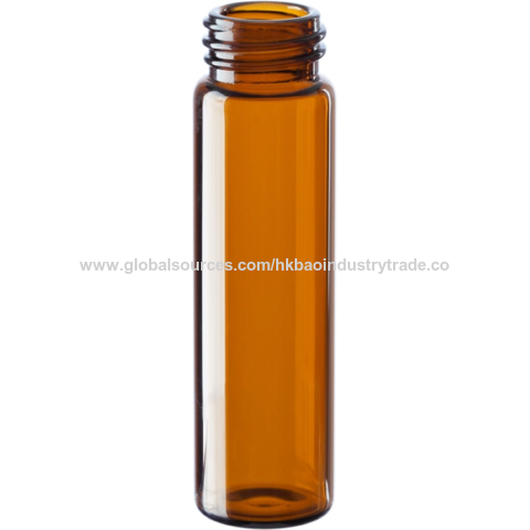 Buy Wholesale China 2dram Amber Borosilicate Glass Vials, 15mm 15-425 ...