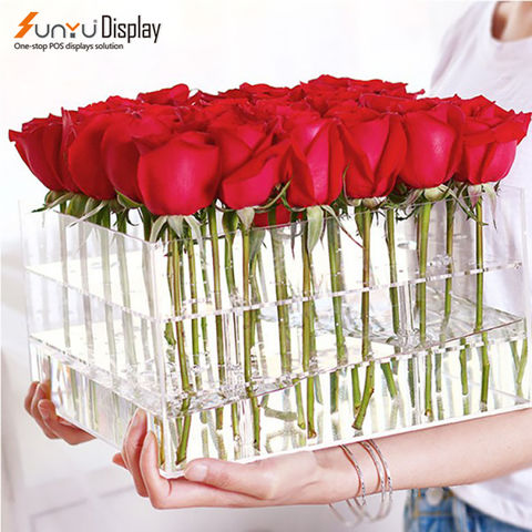 Buy Wholesale China Flower Shop Coffee Shop Counter Top Rose Flower ...