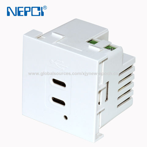 Buy Wholesale China Usb Port Outlet Dual Type C Usb Charger Socket, Xjy ...