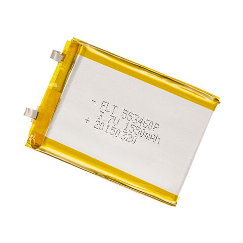 Buy Wholesale China Lithium Polymer Battery 3.7v 553460p, 1550mah Real ...
