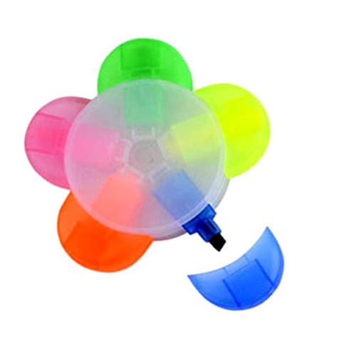 Buy Wholesale China 5 Flower Highlighter,5 In 1 Flower Shape Multi ...