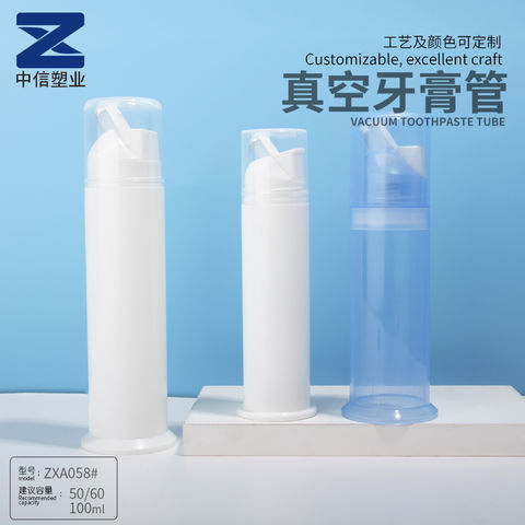 Buy Wholesale China Custom Airless Toothpaste Bottle 50ml 60ml 100ml ...
