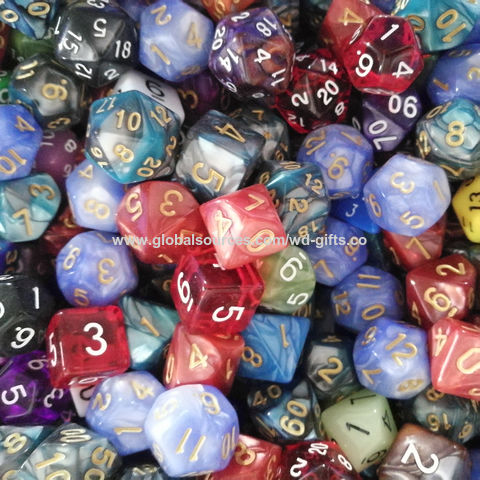 Buy Wholesale China Polyhedral Dice Set 7 Pcs Dice Set With D20, D12, D10, D8, D6,d4 Rpg Gaming ...