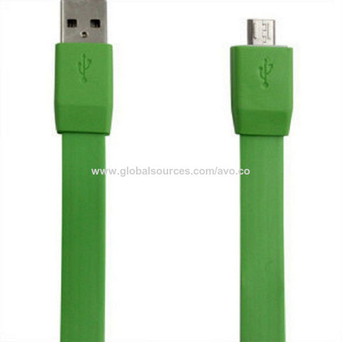 Buy Wholesale China Flat Usb Am To Micro Usb Cable, Flat Cable & Flat ...