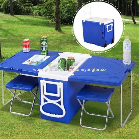 Bulk Buy China Wholesale 28l Foldable Cooler Box With Table For Outdoor ...