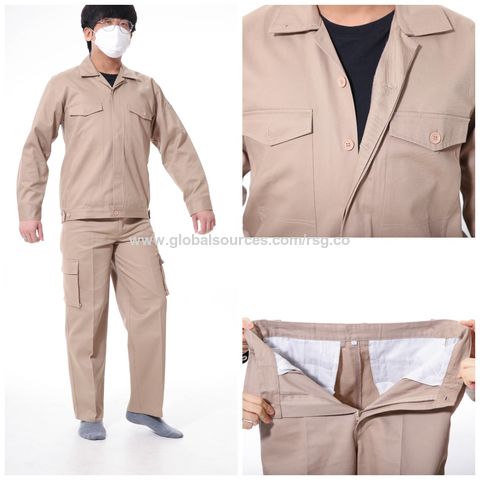 Buy Wholesale China Khaki 65%polyester 35%cotton Protective Safety ...